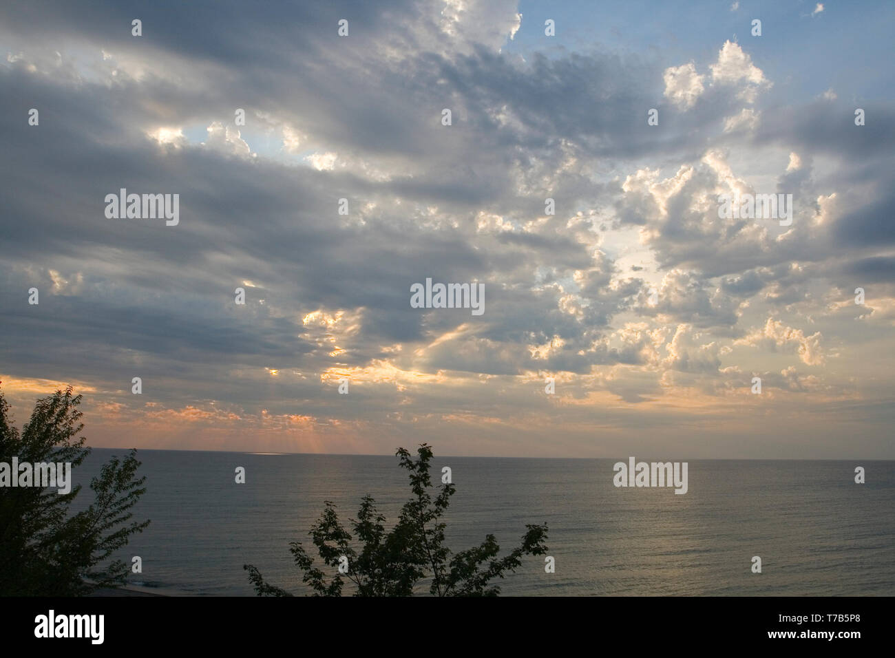 Lake Superior Sunset, Michigan Stock Photo - Alamy