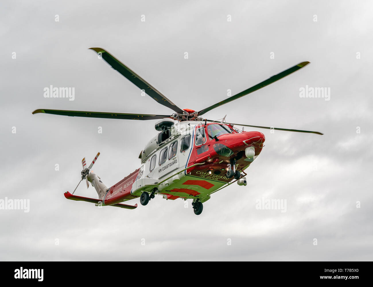 This is the rescue by HMCG (Coastguard) of a woman who fell during a ...