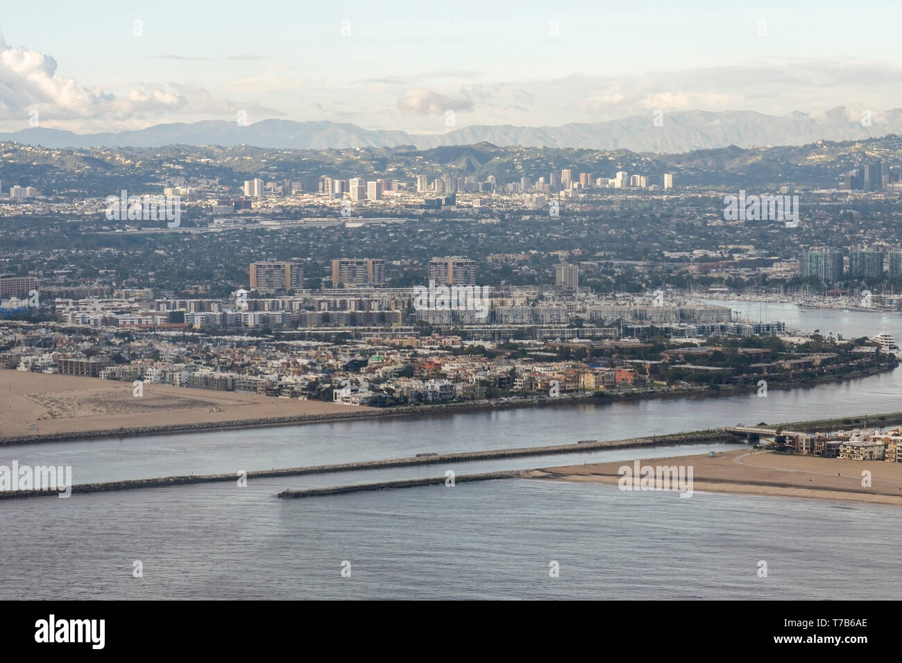 Aerial views of Los Angeles Stock Photo - Alamy