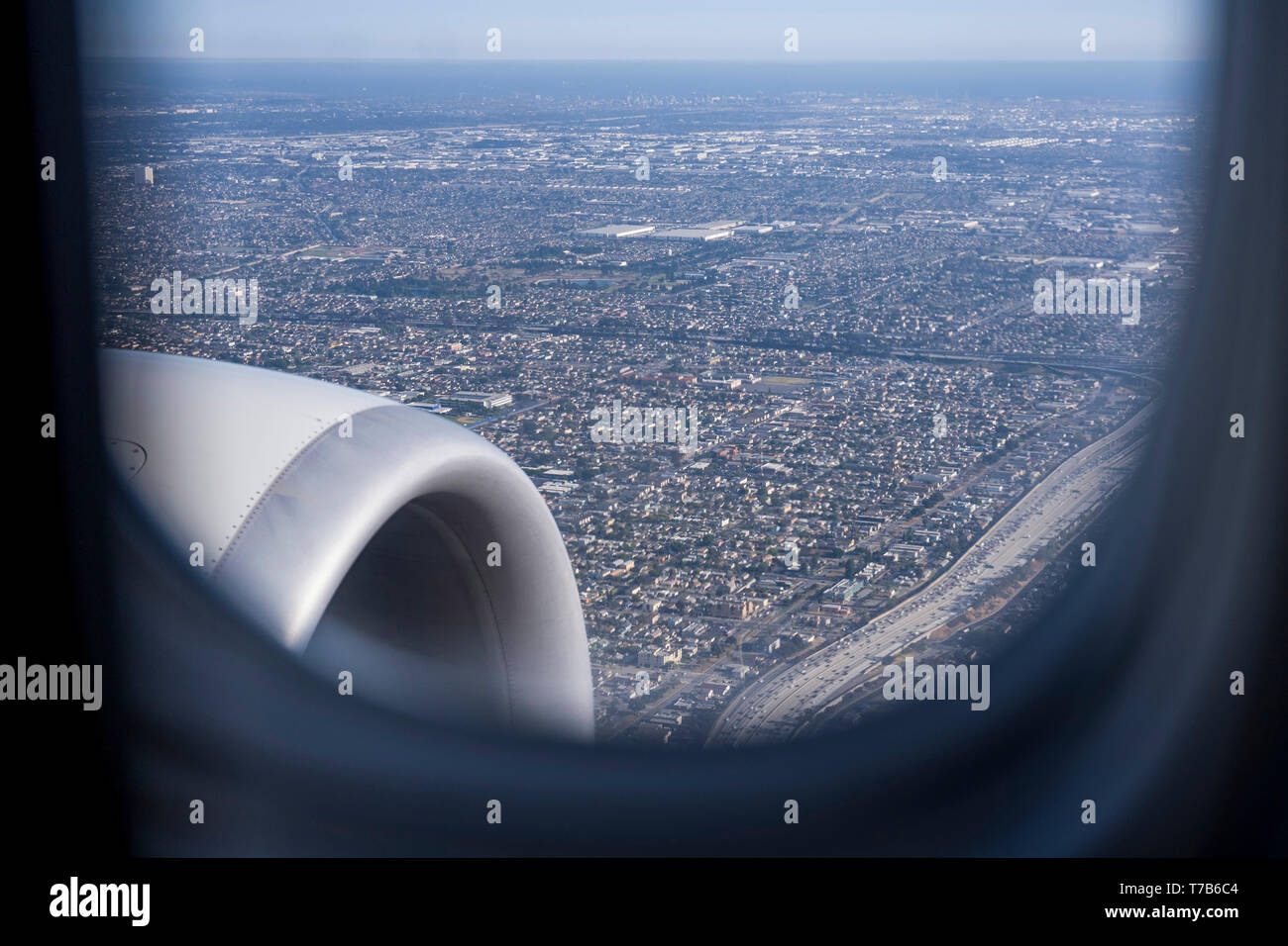 Aerial views of Los Angeles Stock Photo - Alamy