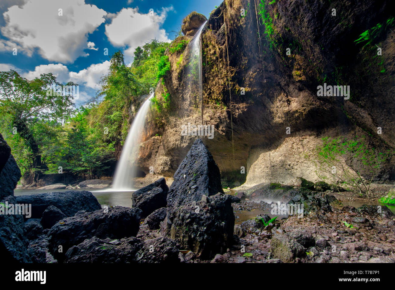 Natural Haew Suwat Waterfall Stock Photo - Alamy