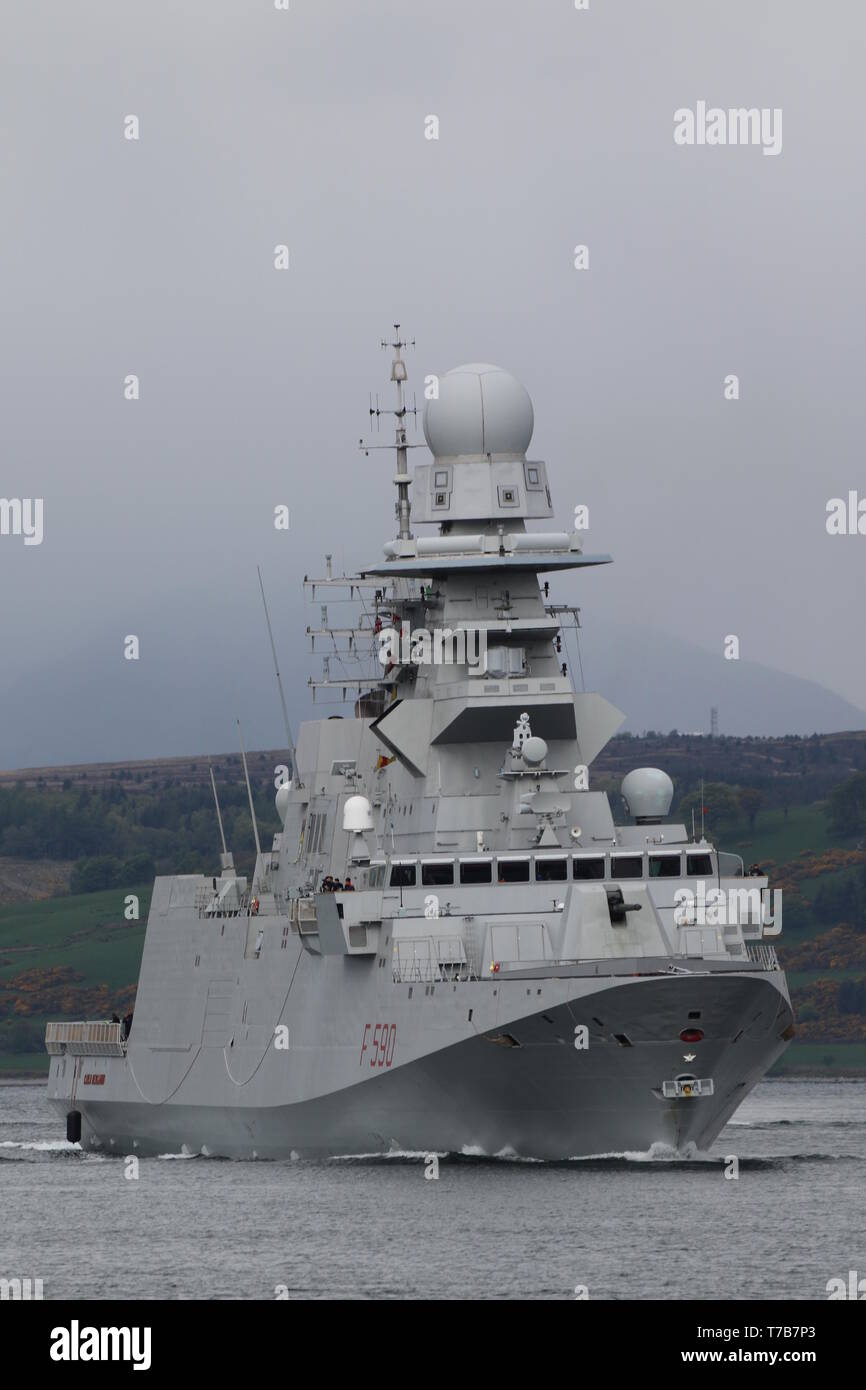 ITS Carlo Bergamini (F590), a Bergamini-class frigate operated by the ...