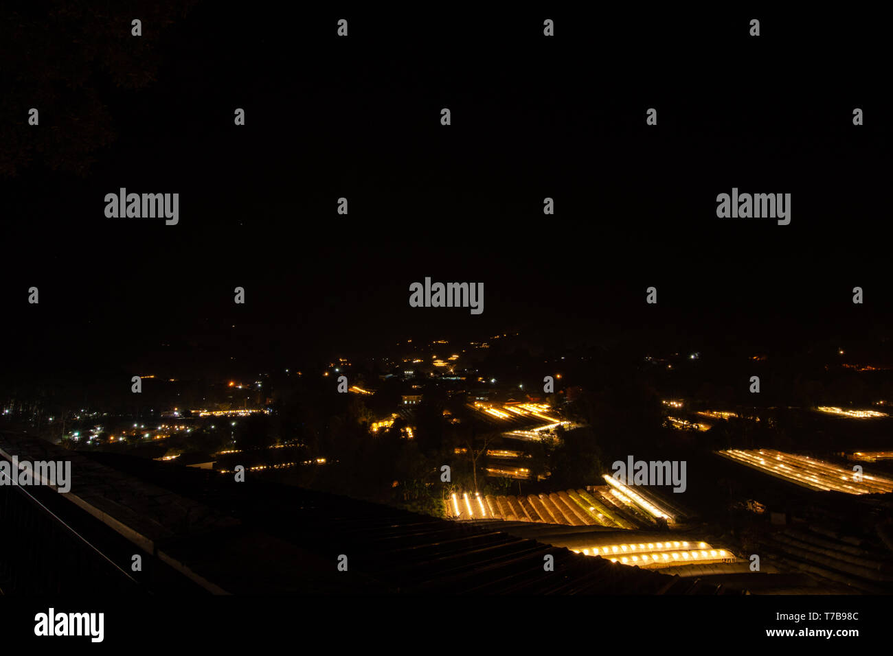 Light shelter house at night Stock Photo - Alamy