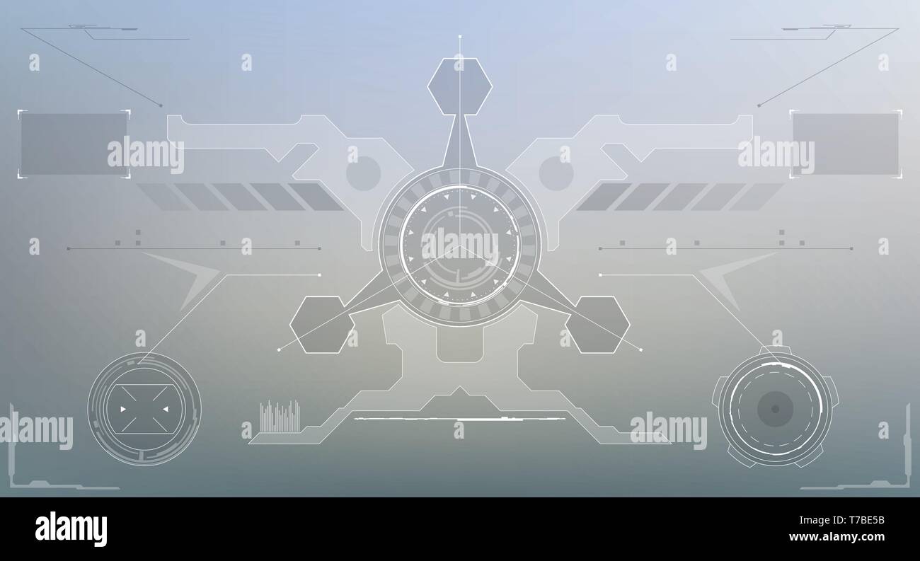 Sci-Fi Futuristic Glowing HUD Display. Vitrual Reality Stock Vector ... Sci-Fi Futuristic Glowing HUD Display. Vitrual Reality Stock Vector ...
