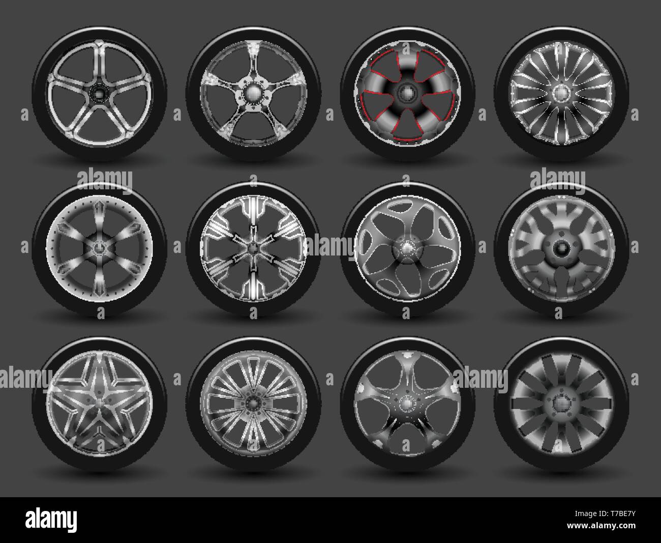 Wheels vector vectors hi-res stock photography and images - Alamy
