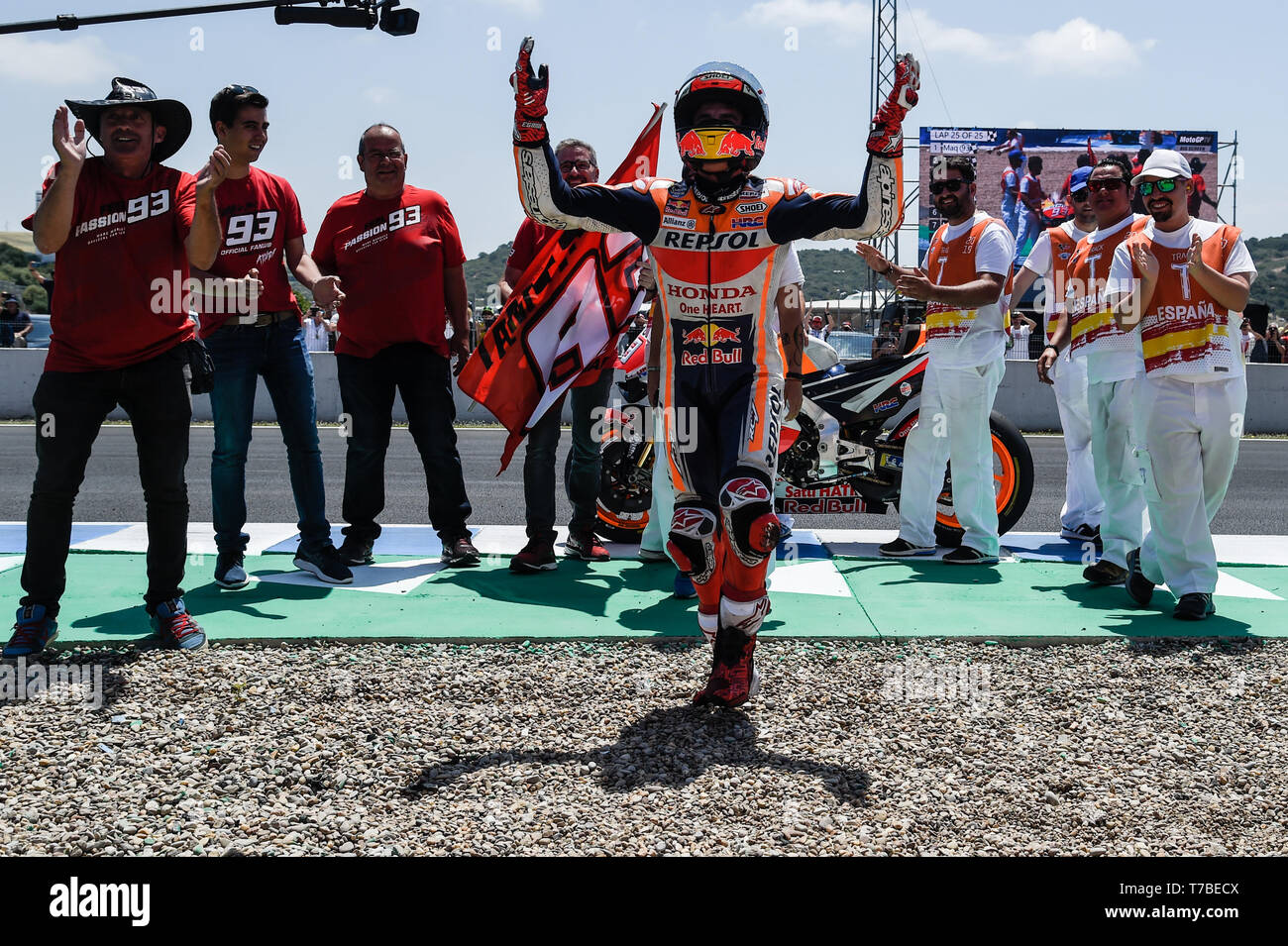 Marc marquez celebrating hi-res stock photography and images - Alamy