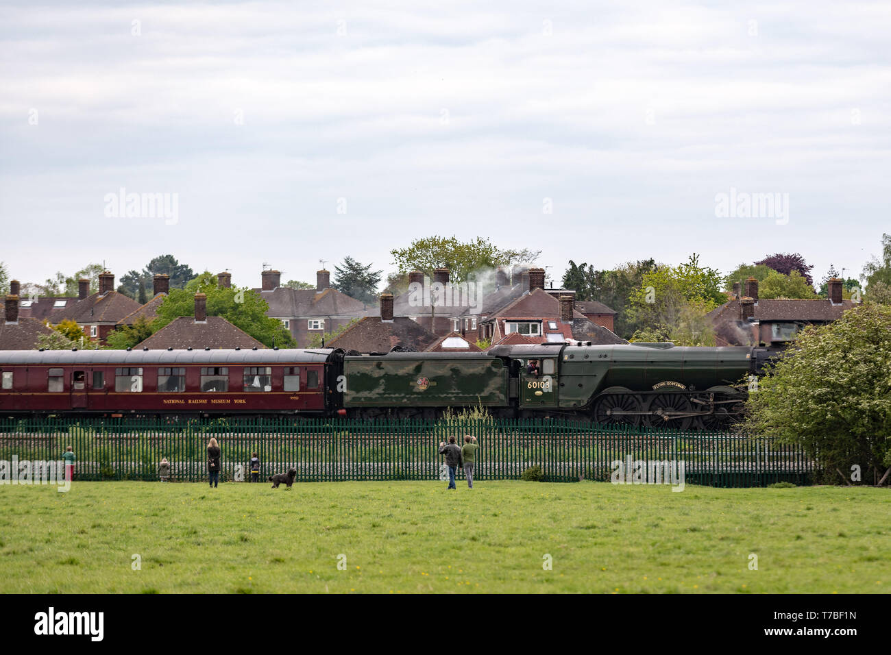 The engine number flying scotsman locomotive hi-res stock photography ...