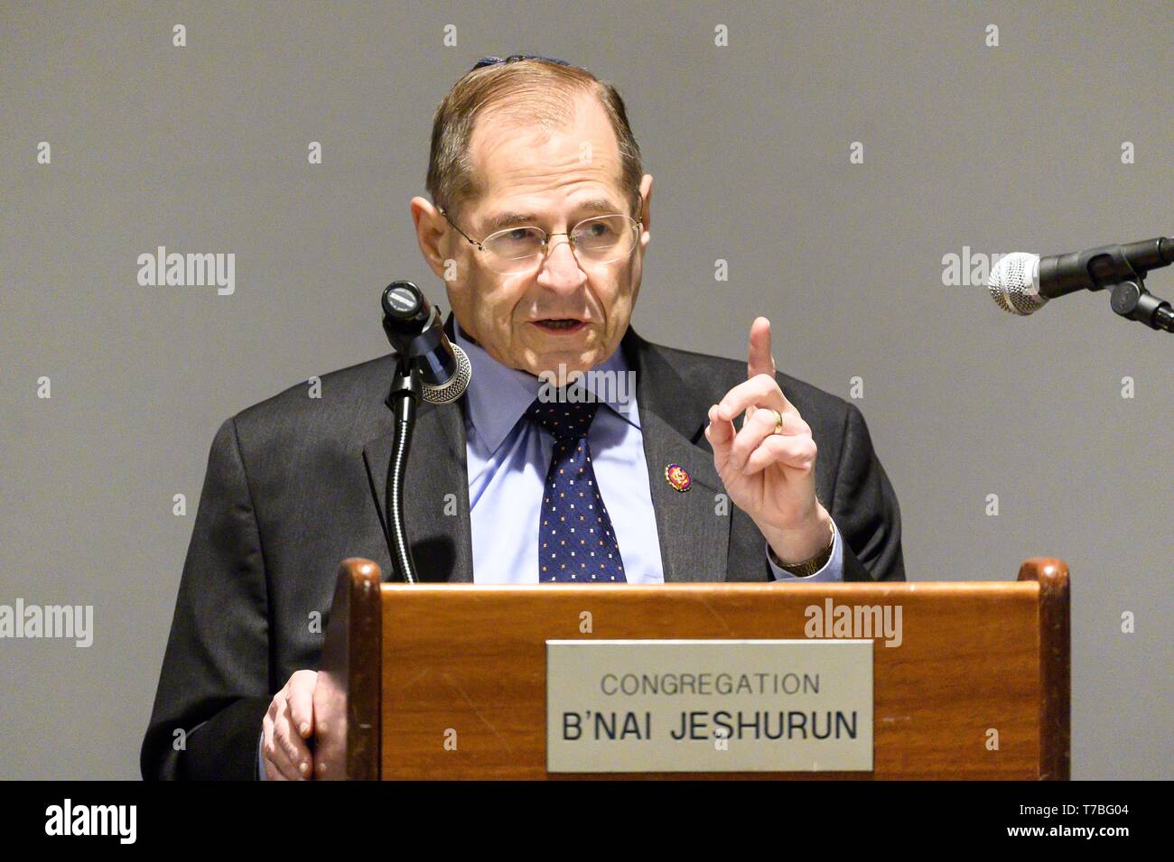 New York, NY, USA. 5th May, 2019. U.S. Representative JERROLD NADLER ...