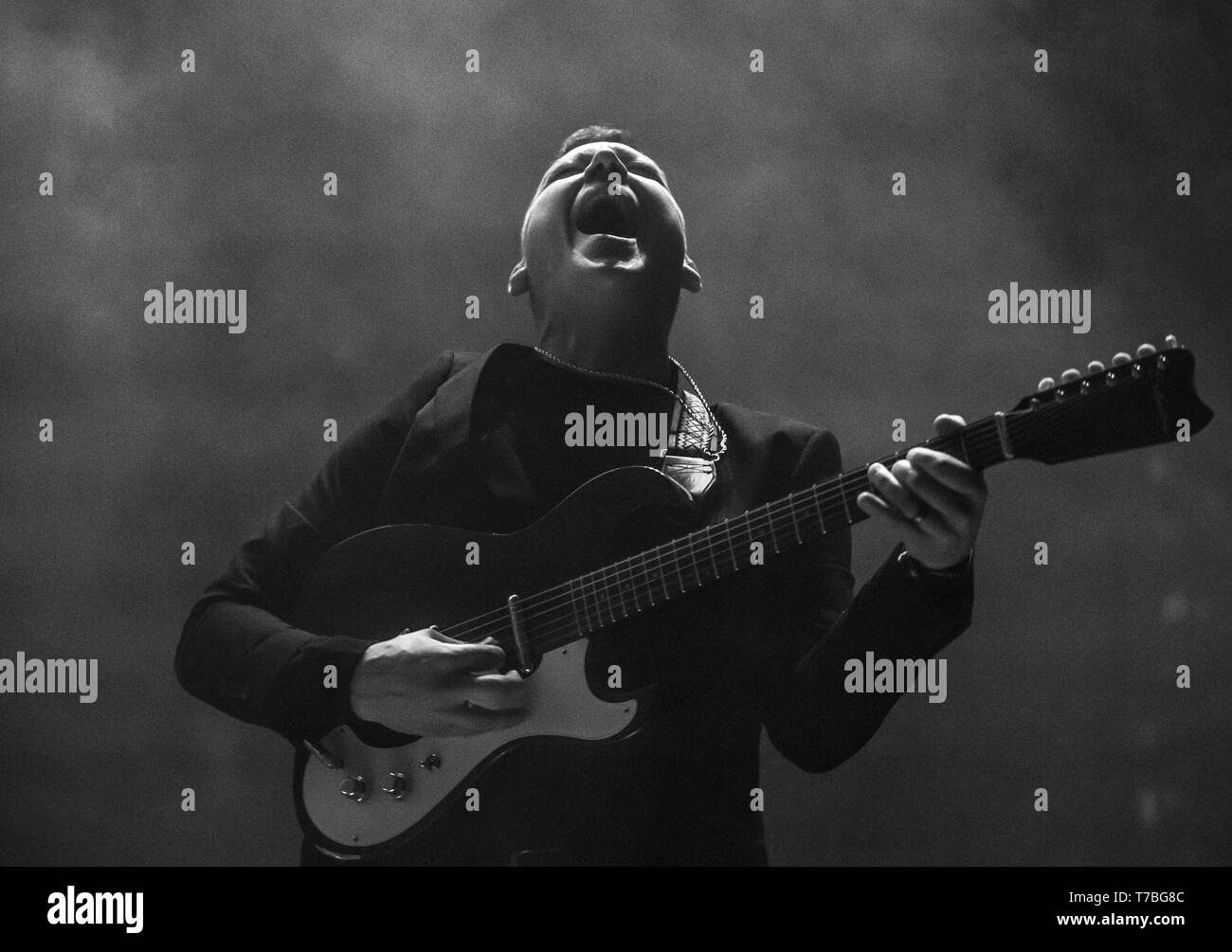 ATLANTA, GEORGIA - MAY 04: Brad Shultz of Cage the Elephant performs ...