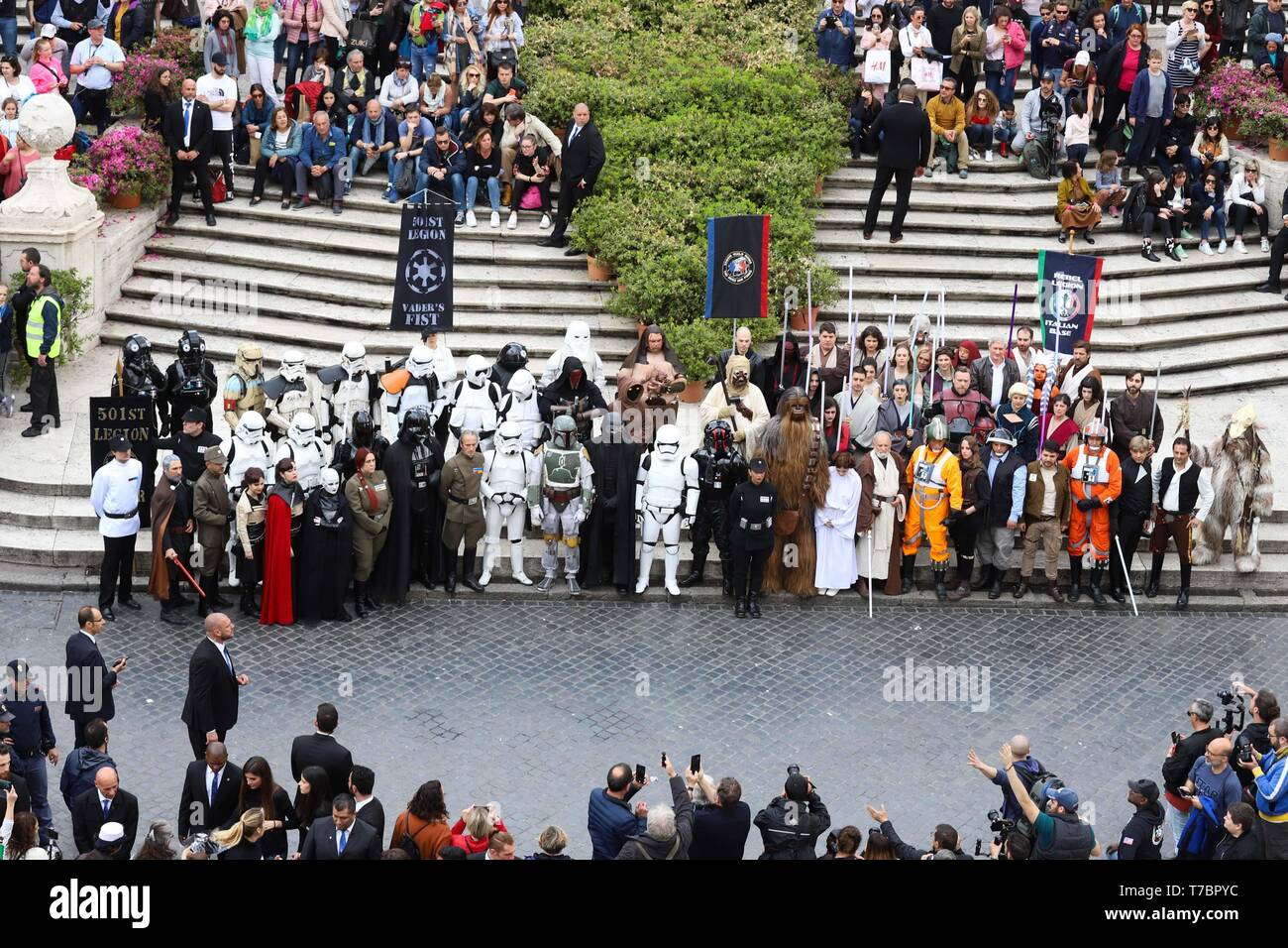 * NO DAILY * Rome, Star Wars Day 2019, Piazza di Spagna Stock Photo - Alamy