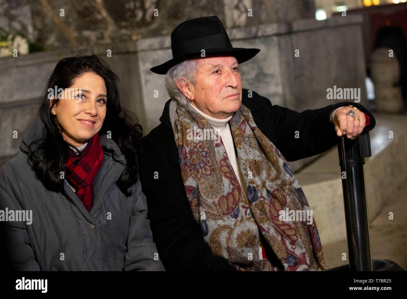 * NO DAILY * Rome, Vittorio Storaro and Virginia Raggi during the ...