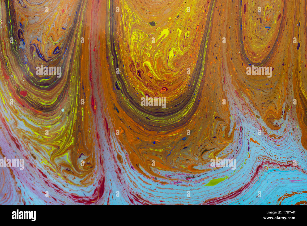 abstract marbling art patterns in paint as background Stock Photo - Alamy