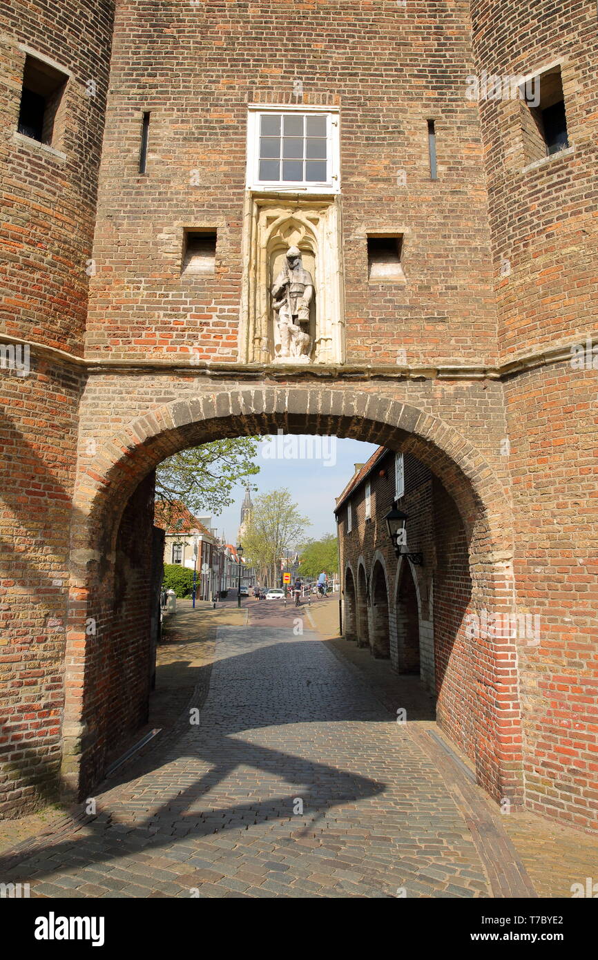 The Eastern Gate (Oostpoort), located along Schiekanaal in Delft ...