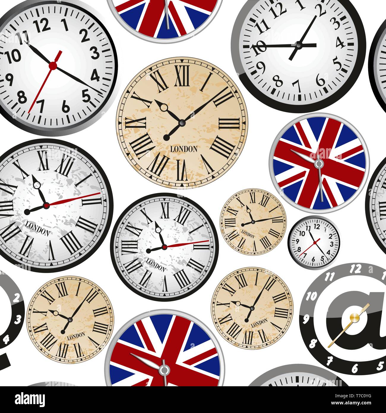 London clock face Stock Vector Images - Alamy