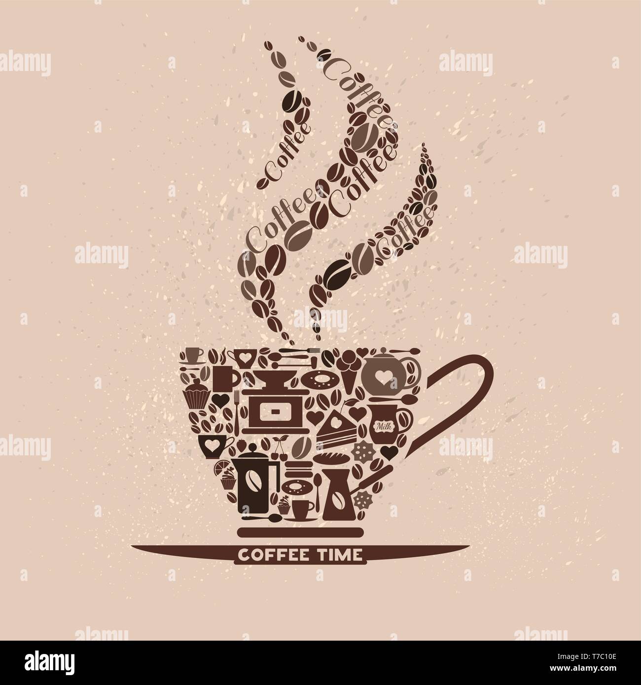 Espresso coffee cup studio Stock Vector Images - Alamy