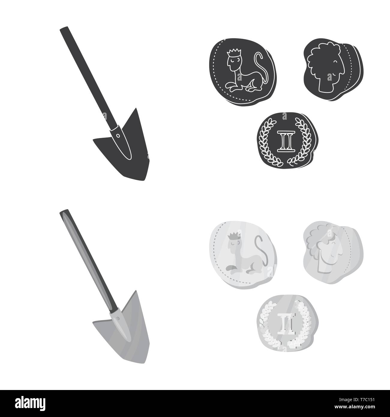 shovel,coins,tool,antique,pick,ancient,construction,old,equipment ...