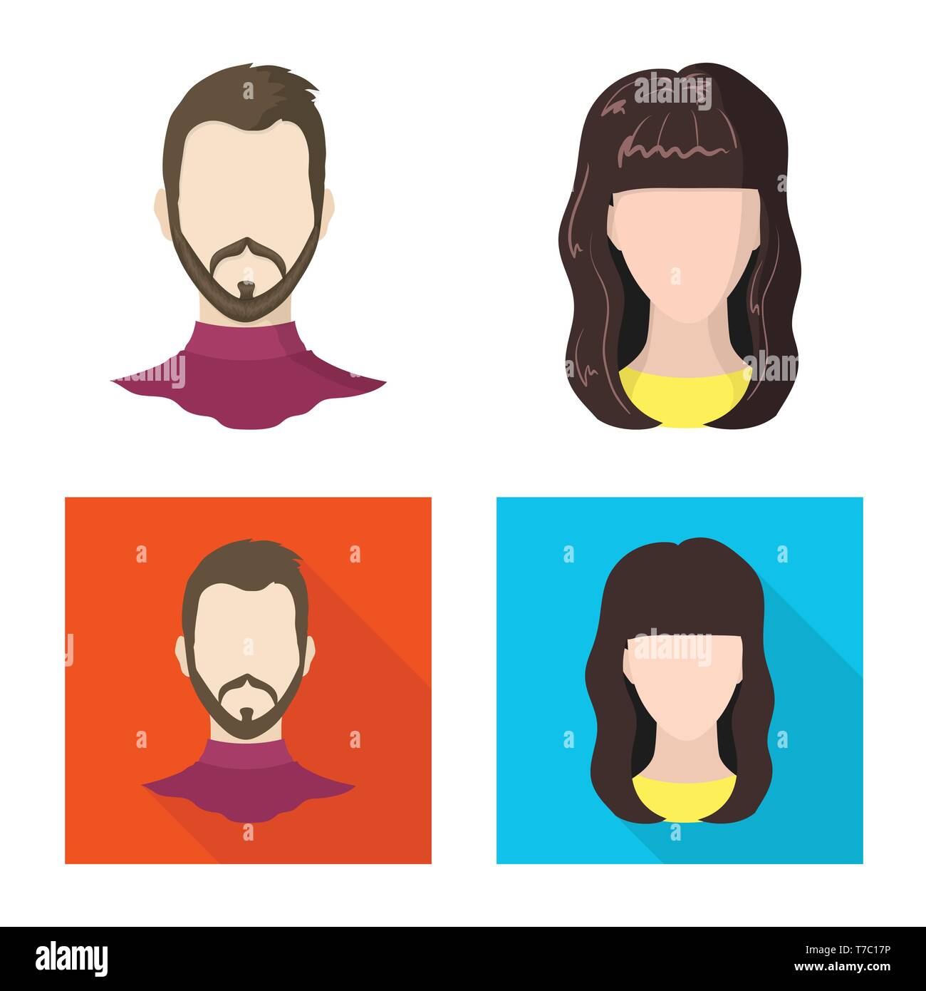 Vector design of professional and photo sign. Set of professional and ...