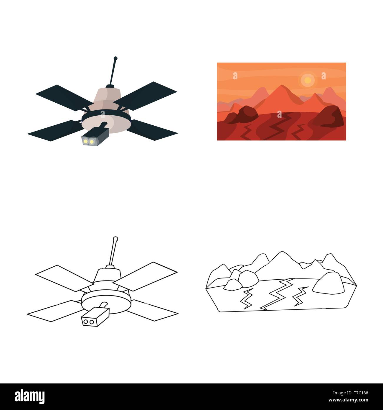 satellite,surface,orbit,mars,world,planet,radar,landscape ...