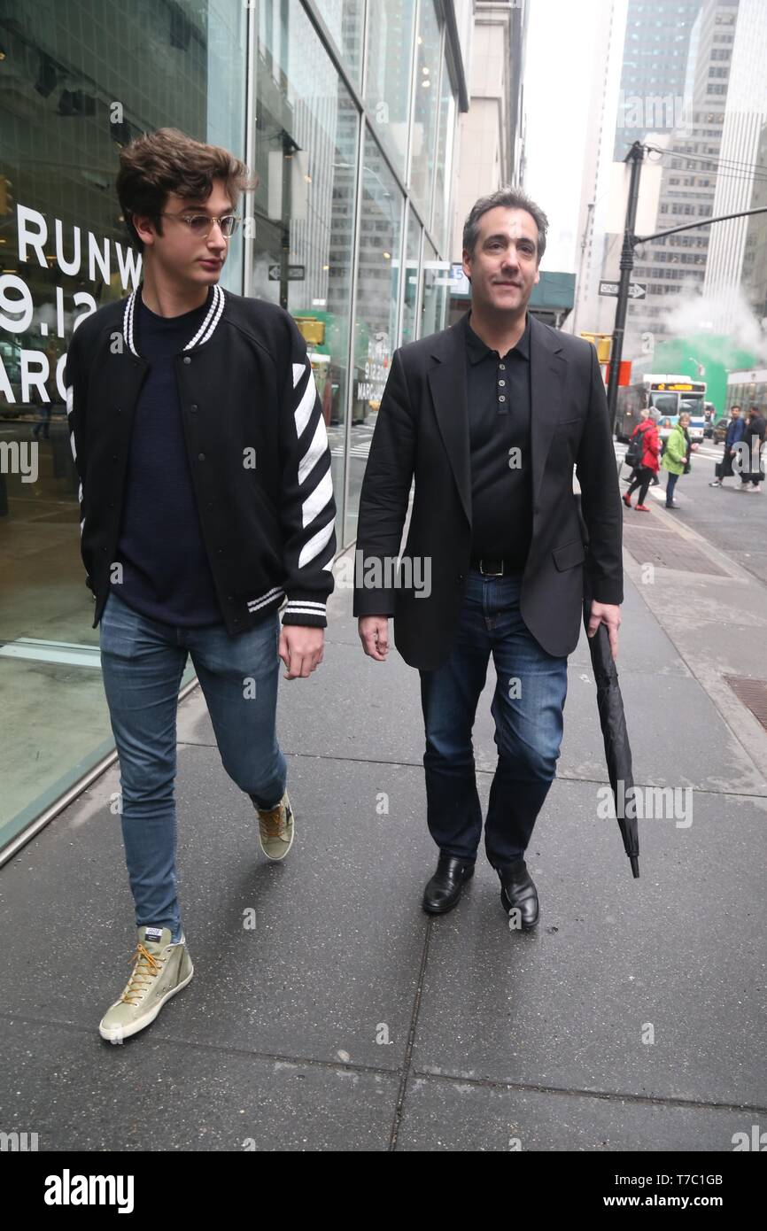 May 4, 2019 - New York, NY, USA - May 4, 2019 - Michael Cohen and his ...