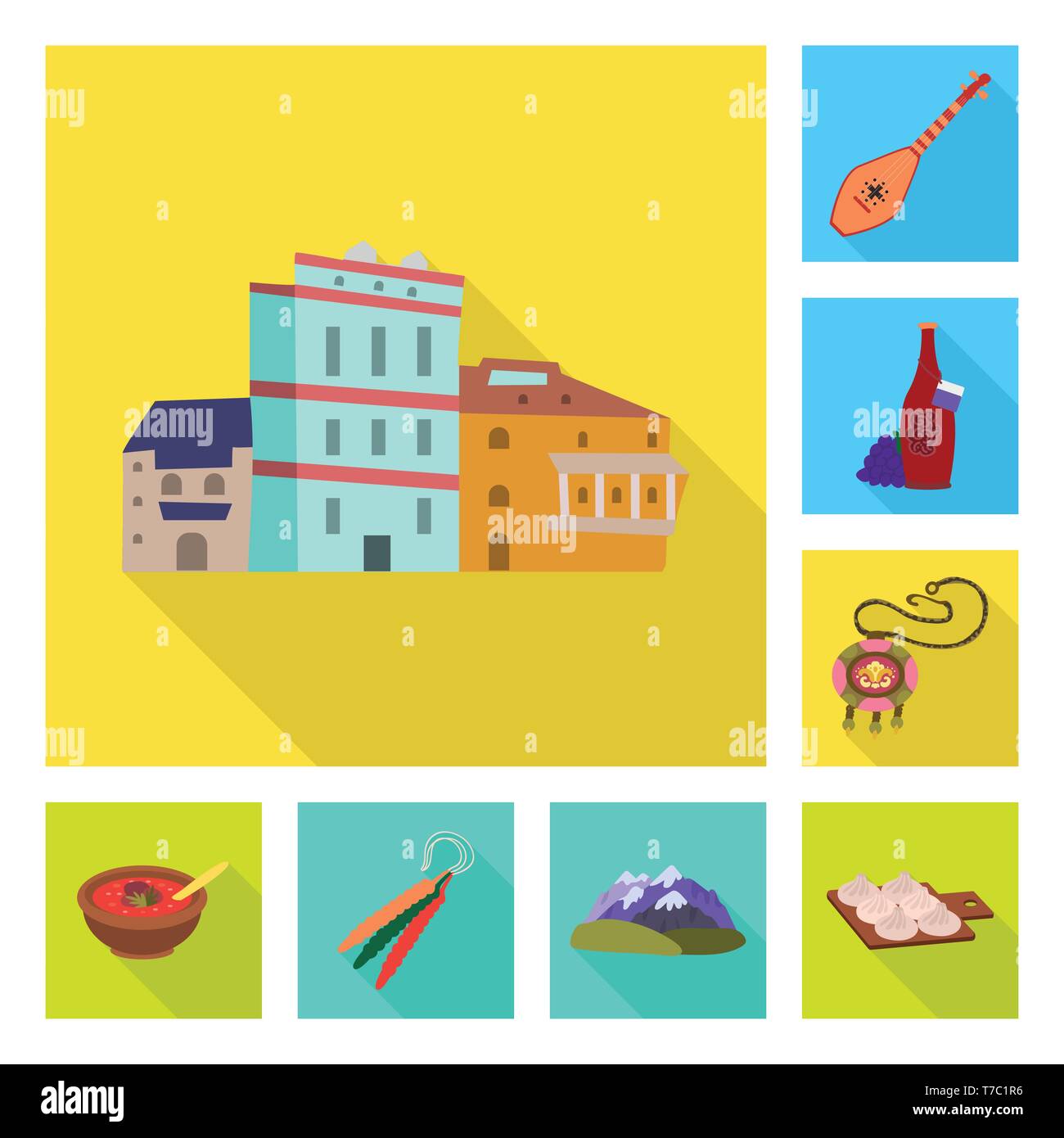 Vector design of culture and sightseeing logo. Set of culture and ...