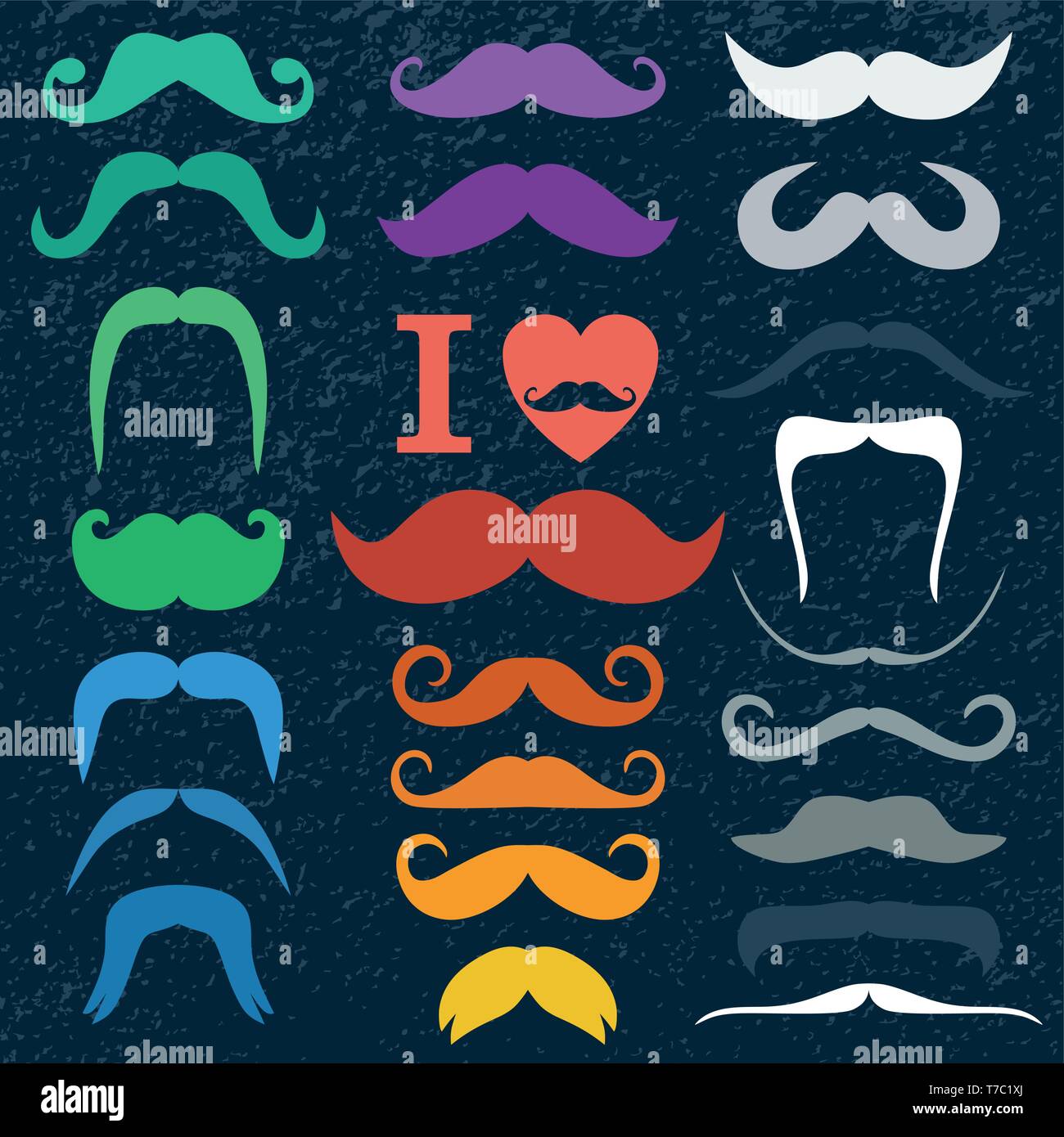 Rainbow Mustache Wallpapers