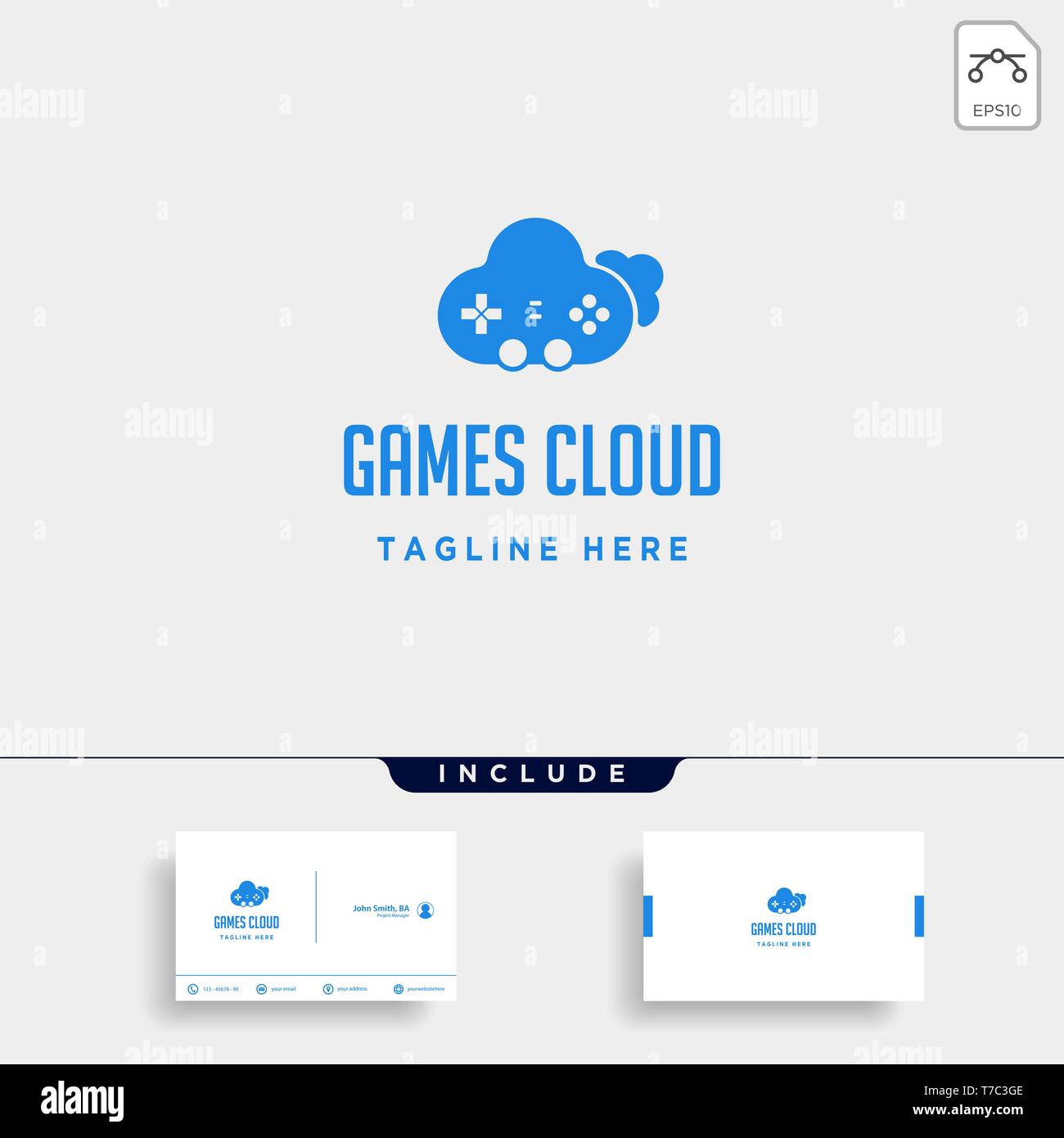 Gaming Game Icon Gamepad Cloud High Resolution Stock Photography and ...