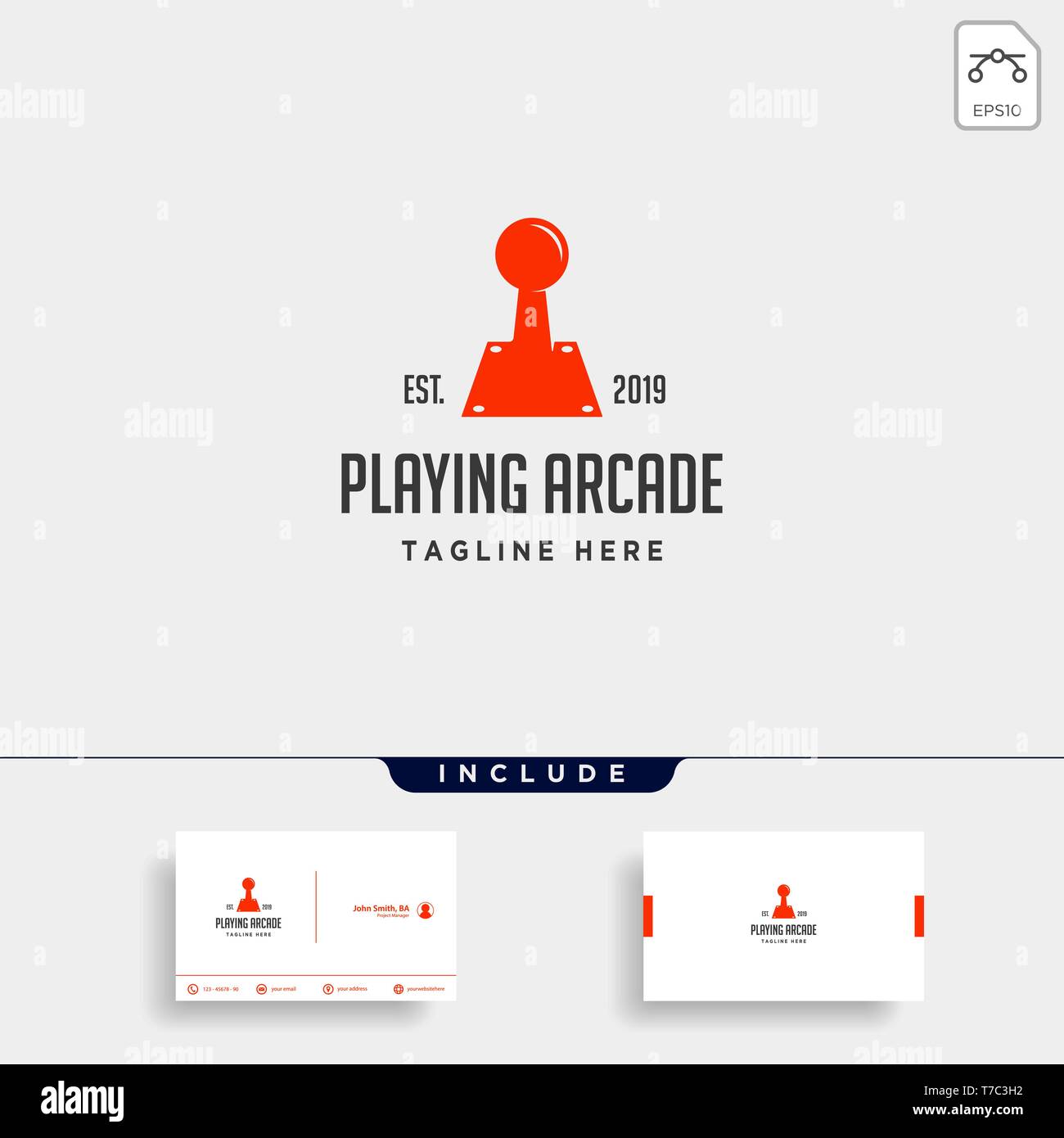 game old controller logo template vector icon element - vector Stock ...