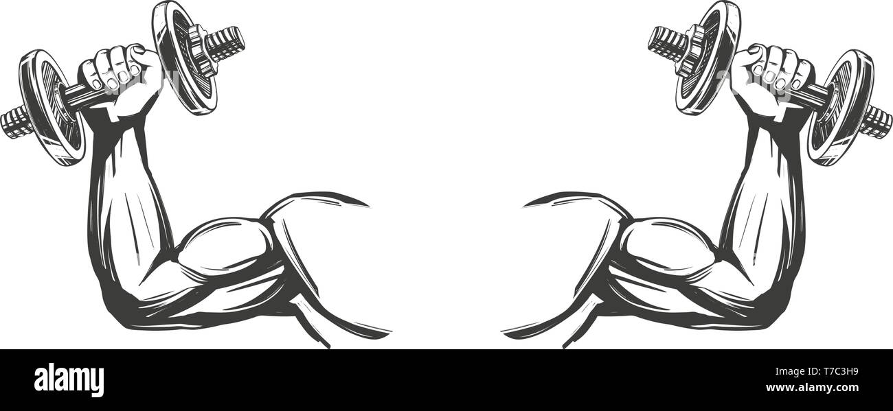 Bicep cartoon hi-res stock photography and images - Alamy