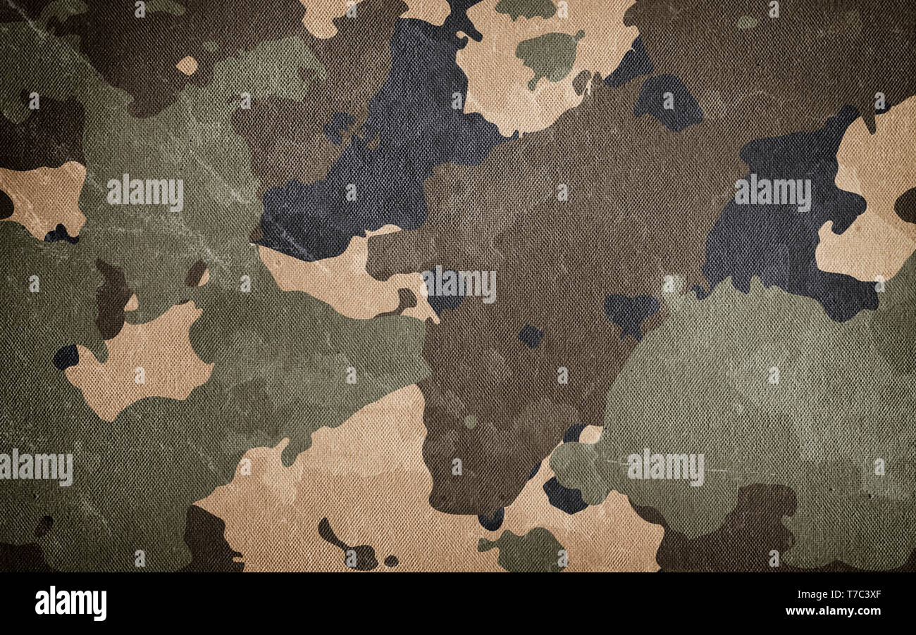 Camouflage pattern cloth texture. Abstract background and texture for ...