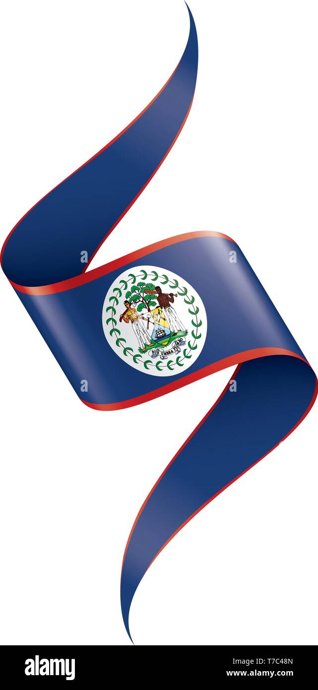 Belize flag, vector illustration on a white background Stock Vector ...