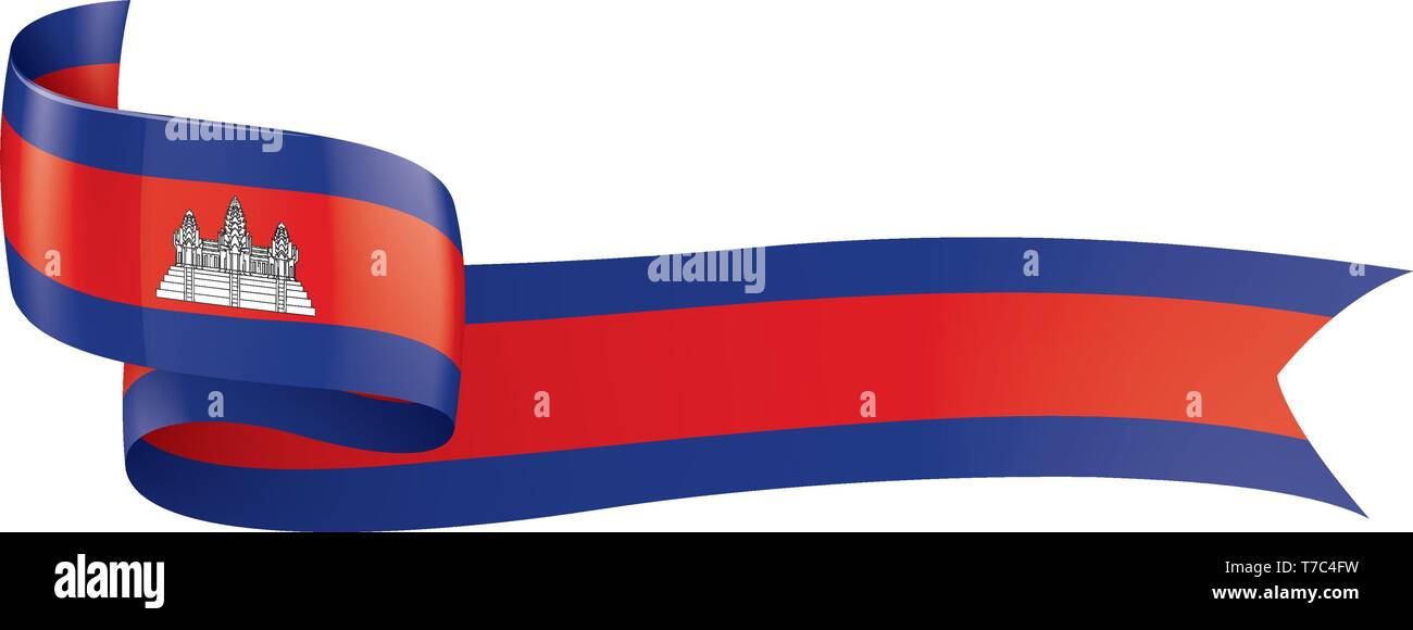 Cambodia flag, vector illustration on a white background Stock Vector Image & Art - Alamy