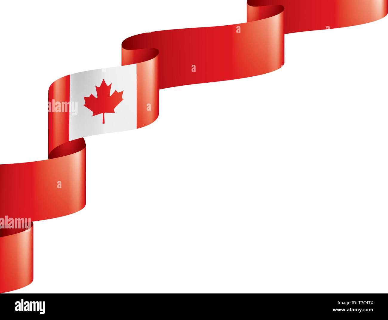 Canada flag, vector illustration on a white background Stock Vector ...