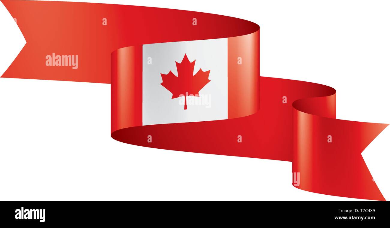 Canada flag, vector illustration on a white background Stock Vector Image & Art - Alamy
