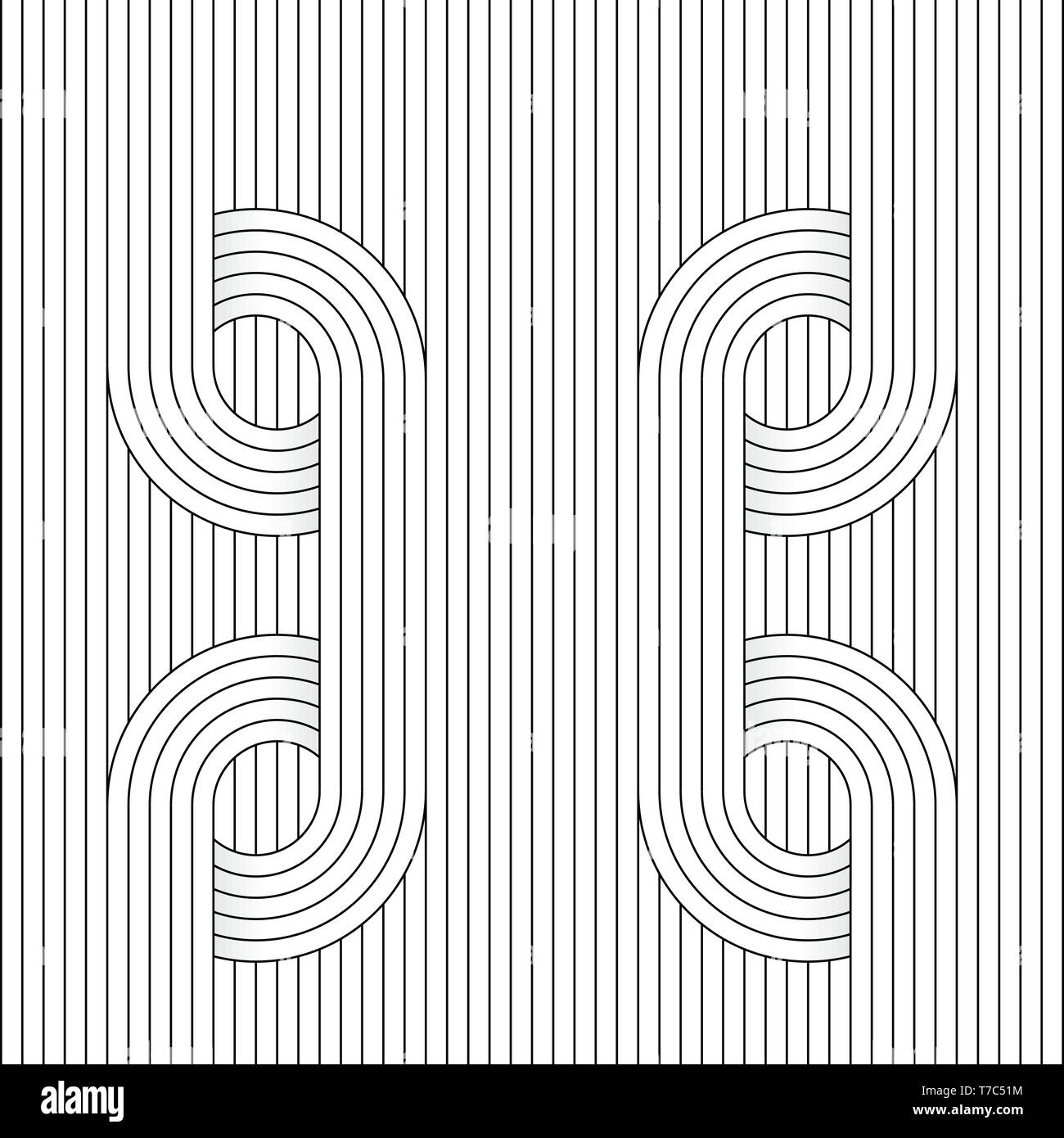 Abstract white background with black lines pattern Stock Vector Image ...