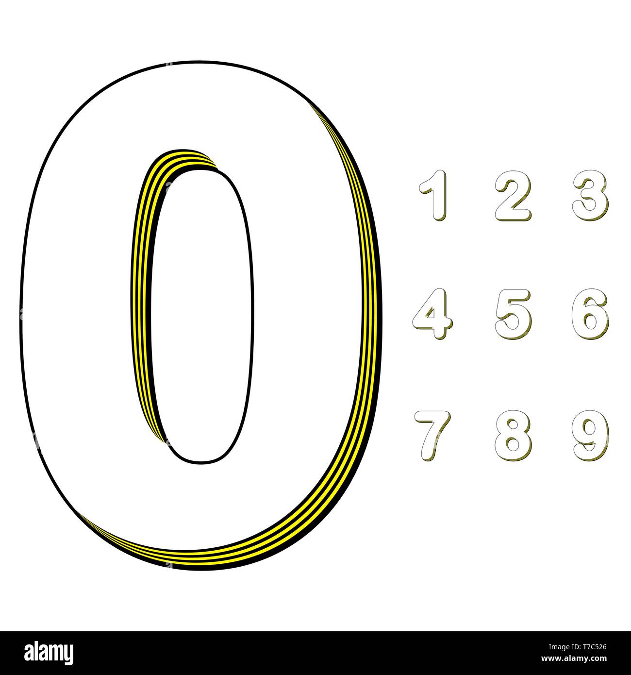 Zero black Stock Vector Images - Alamy