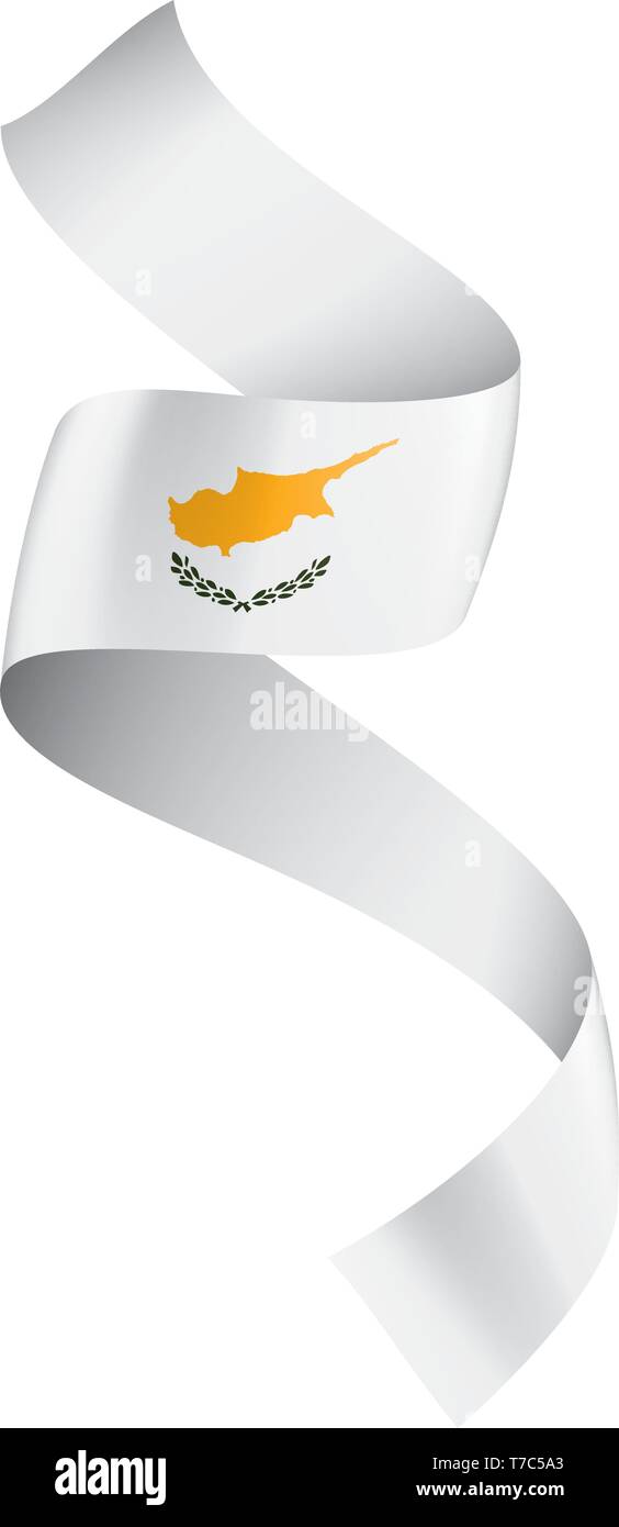 Cyprus flag, vector illustration on a white background Stock Vector ...