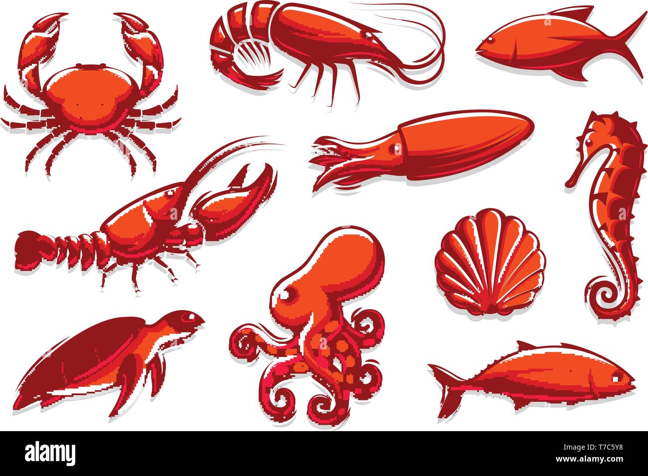 Cartoon lobster hi-res stock photography and images - Alamy