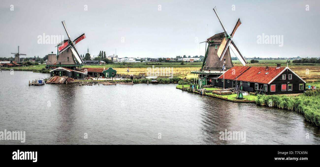 Authentic dutch landscape on a beautiful day Stock Photo - Alamy