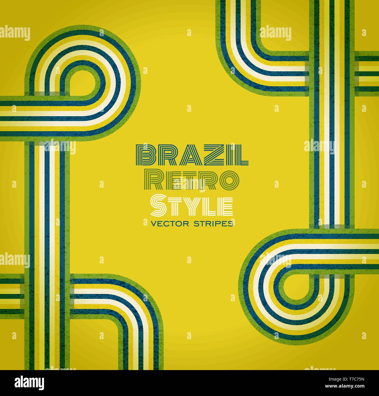 Retro stripes in Brazil color Stock Vector Image & Art - Alamy