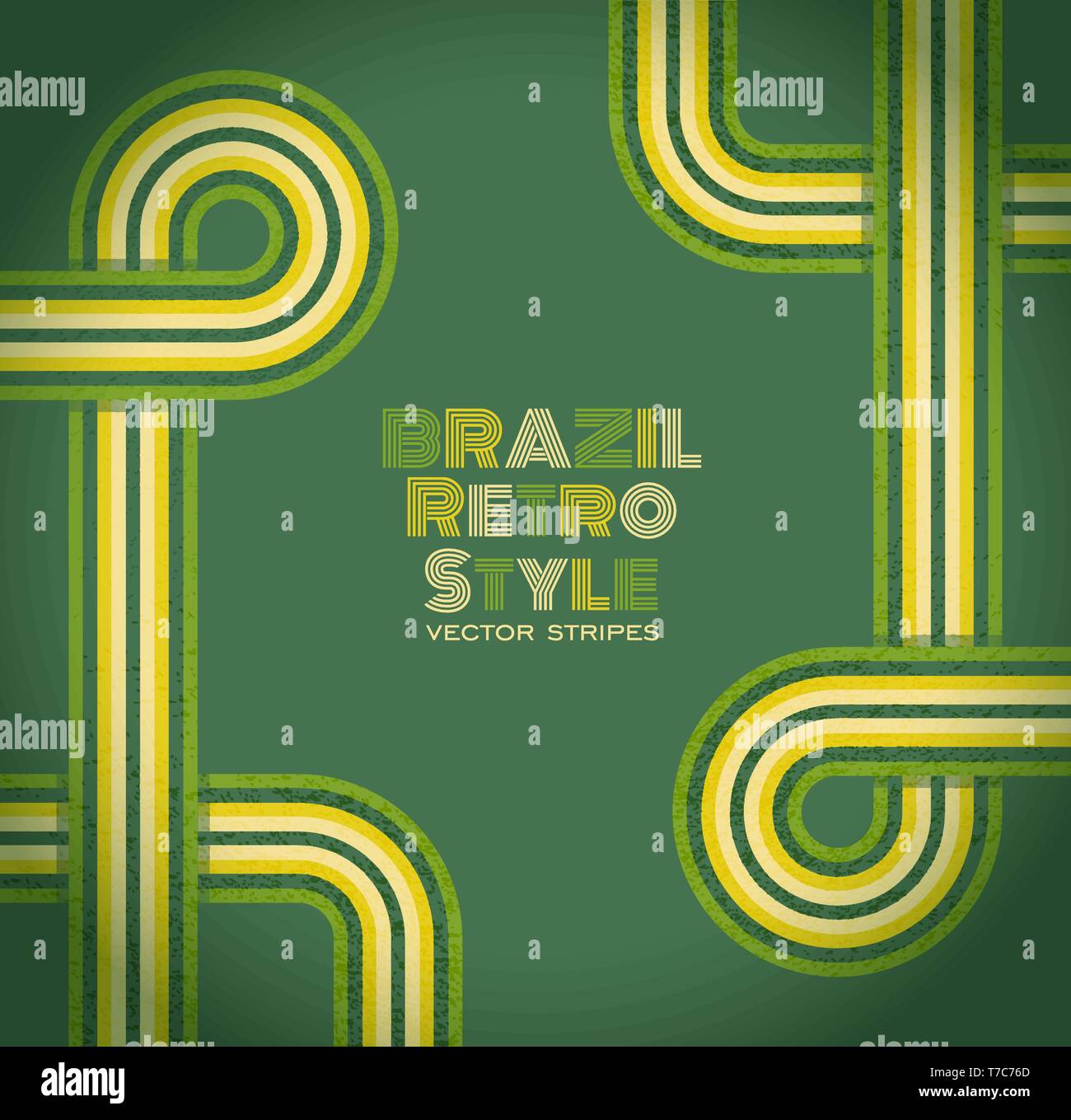 Retro stripes in Brazil color Stock Vector Image & Art - Alamy