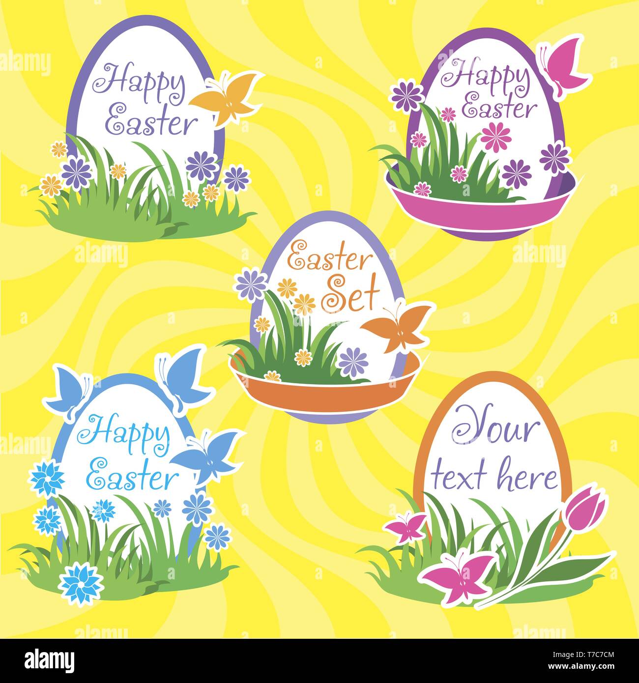 Easter template white tulip Stock Vector Images - Alamy