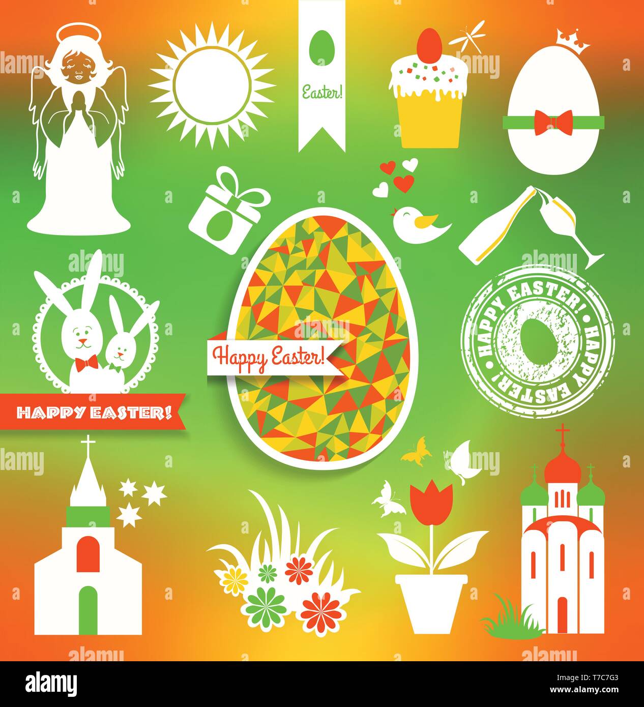 Easter spring background Stock Vector Image & Art - Alamy
