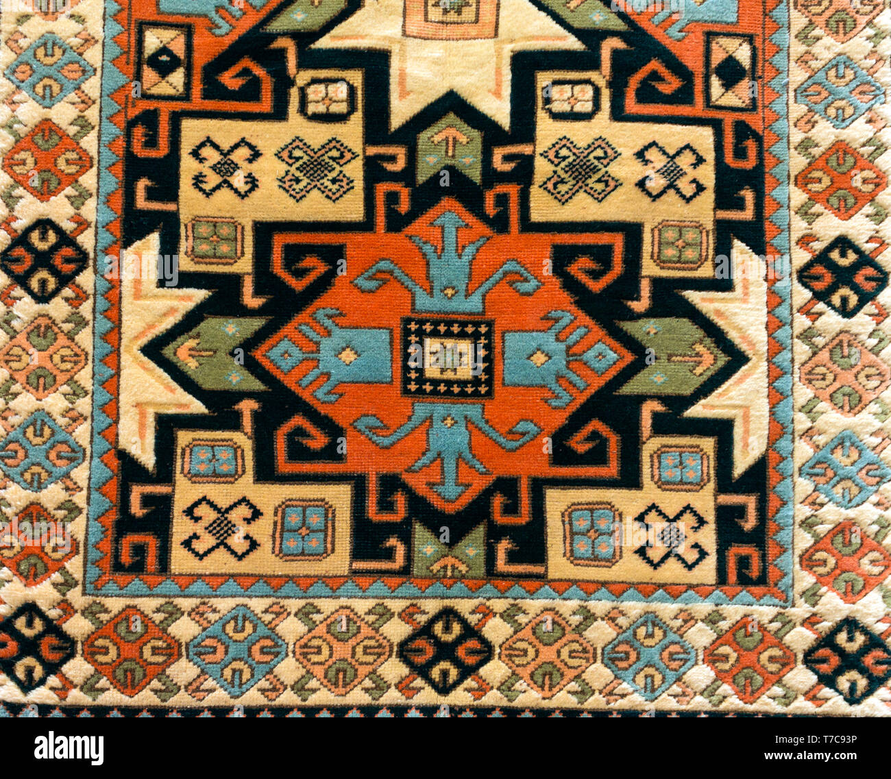 An ancient Armenian carpet texture pattern Stock Photo - Alamy