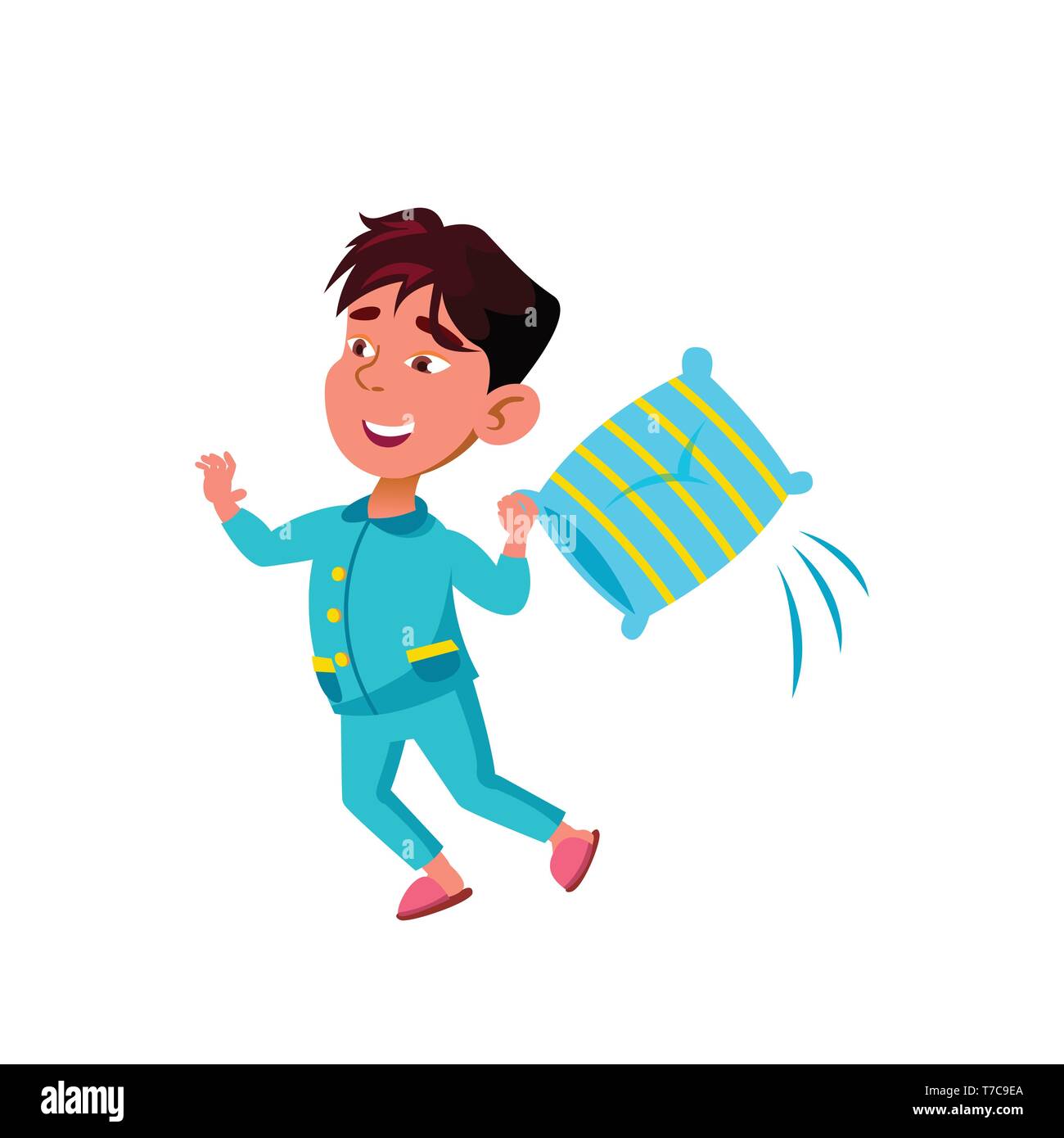Asian Child Boy Cartoon Isolated Vector Illustration Stock Vector Image ...