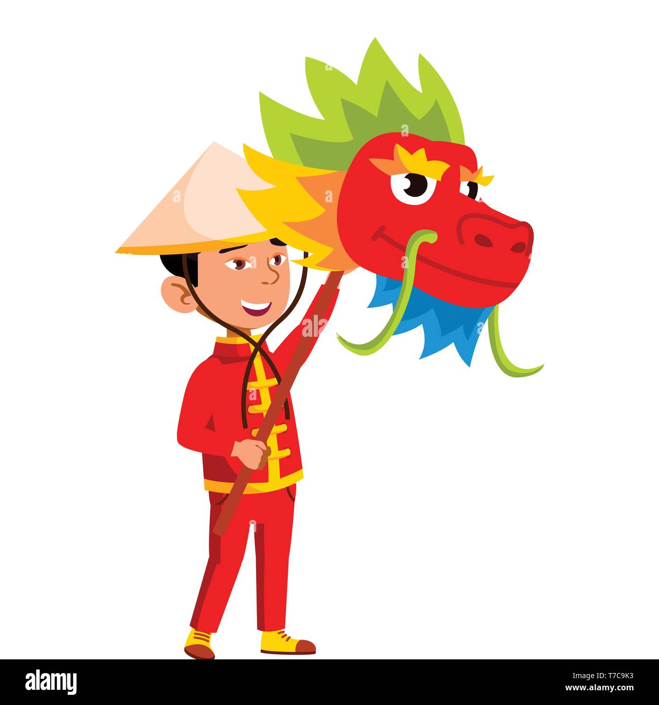Asian Child Boy Cartoon Isolated Vector Illustration Stock Vector Image ...