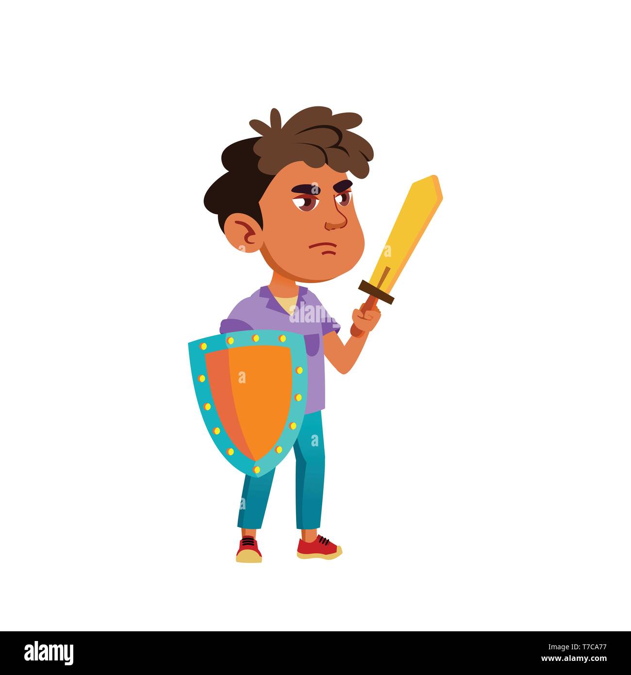Arab, Muslim Child Boy Cartoon Isolated Vector Illustration Stock ...