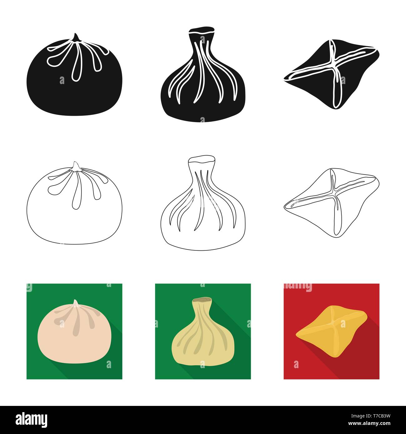 Vector design of products and cooking logo. Collection of products and ...