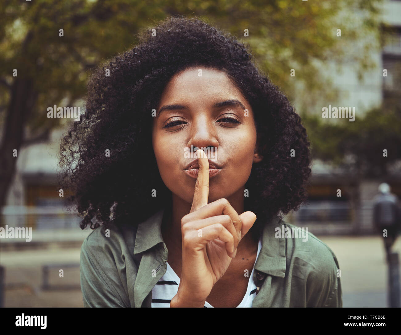 Woman Silence High Resolution Stock Photography and Images - Alamy