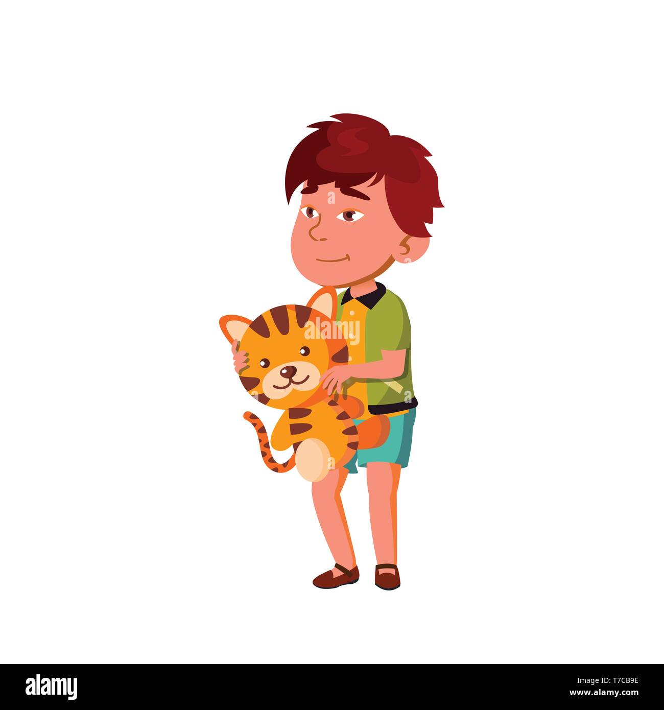 Asian Child Boy Cartoon Isolated Vector Illustration Stock Vector Image ...