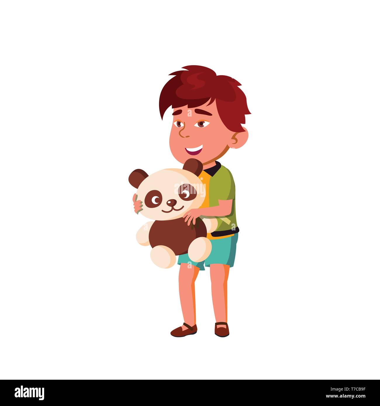 Asian Child Boy Cartoon Isolated Vector Illustration Stock Vector Image ...